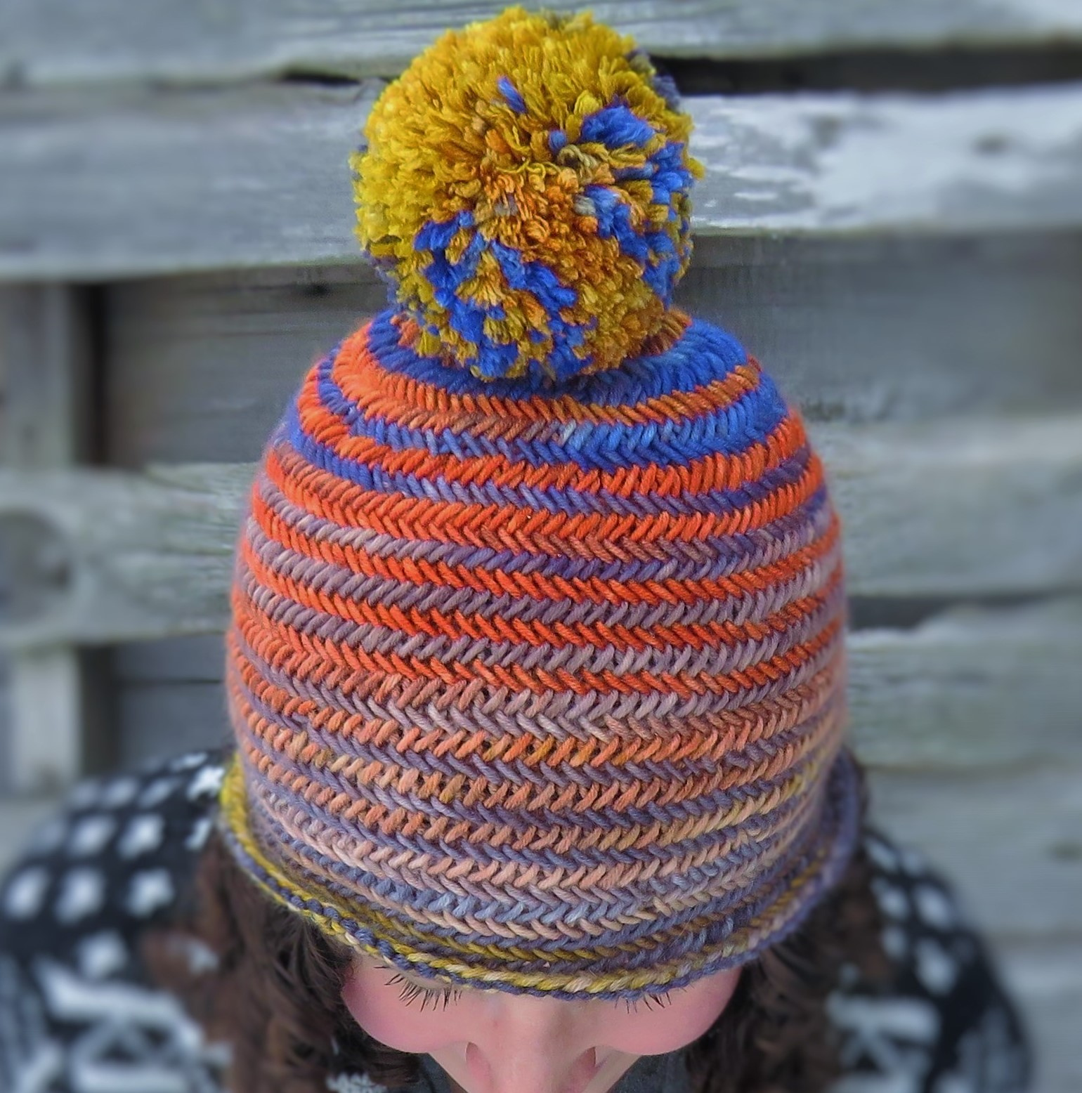 Free Knitting Pattern | Herringbone Hat