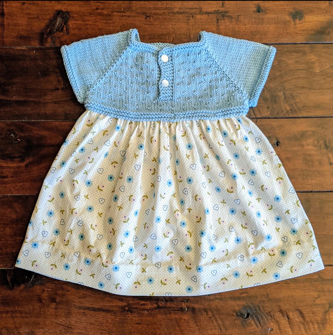 Free Knitting Pattern | Mixed Media Knit Dress